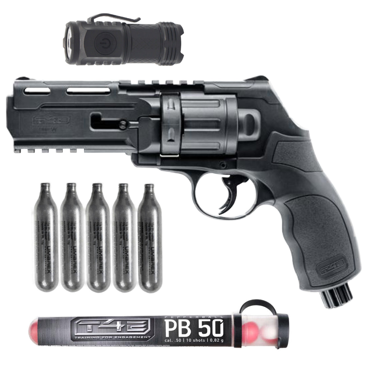 All inclusive Home Defense Set Revolver Pepperballs