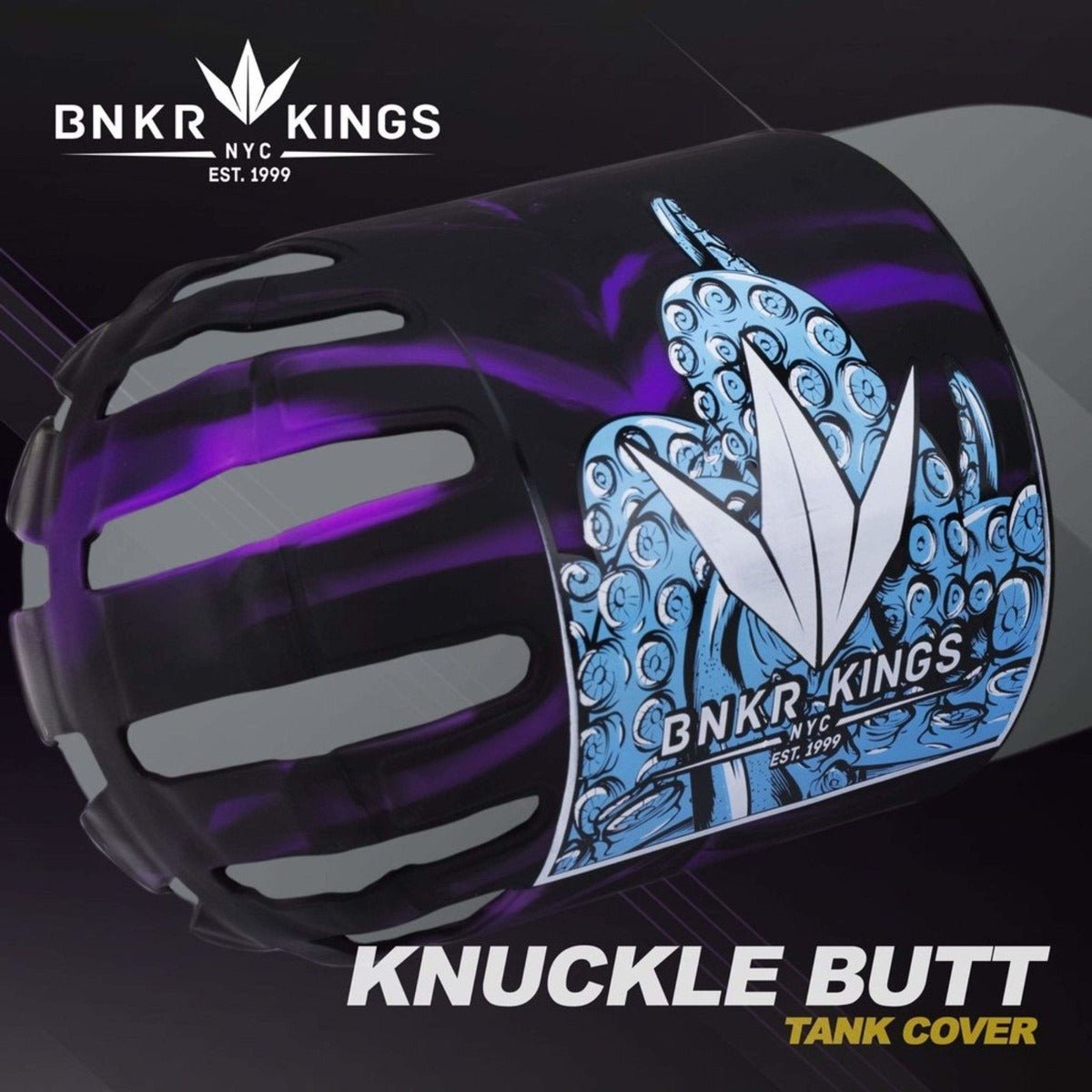 Bunkerkings Knuckle B Tank Cover - Tentacles Purple