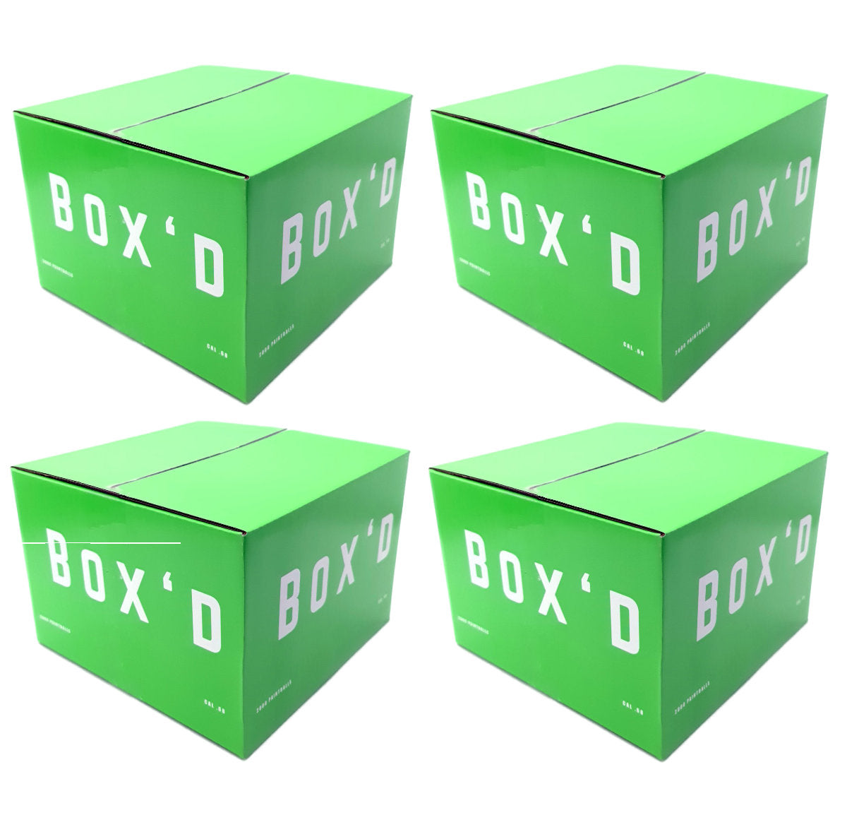 Dye Box´D Field Paintballs Cal.68 8000 Stück - 4 Pack – Paintball Buddy