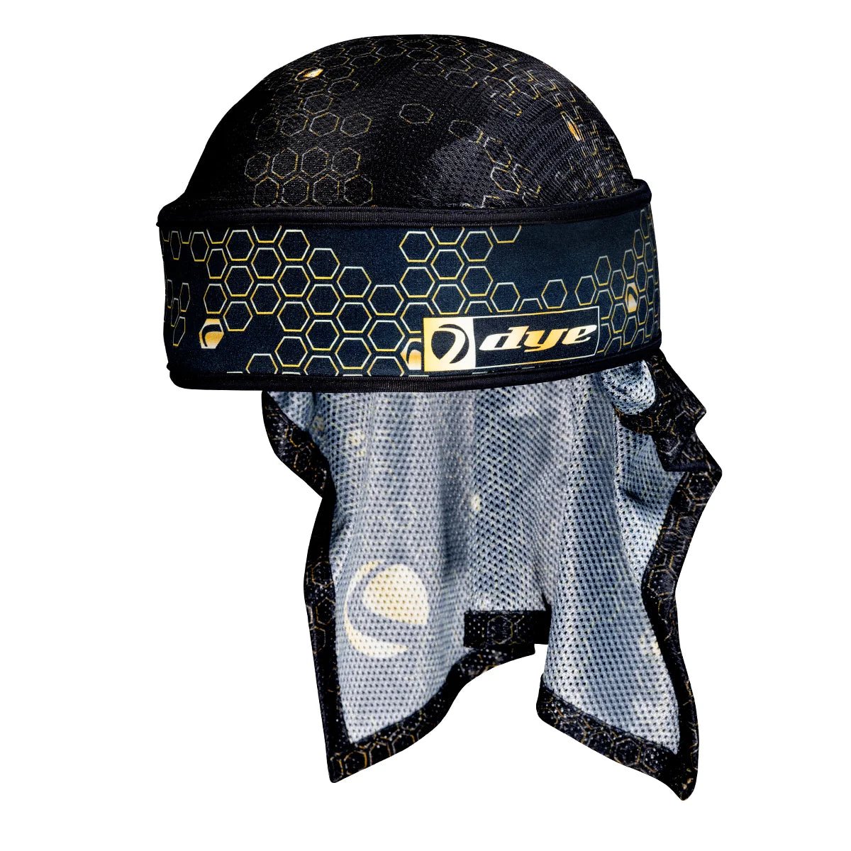 Dye X Halo Paintball Head Wrap - Hypercam Black/Gold