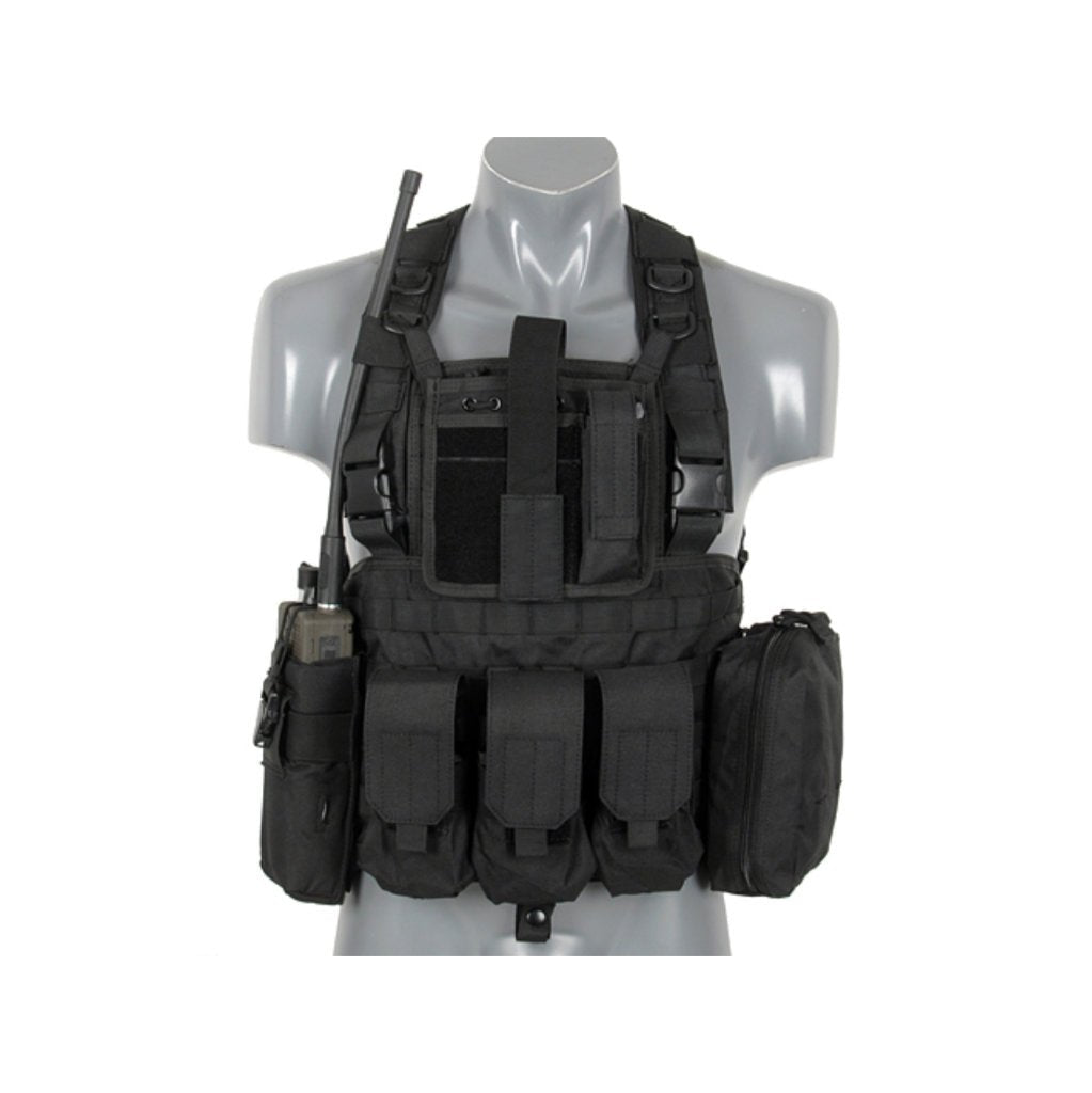 Force Recon Chest Rig Schwarz - Robuste Paintball Ausrüstung
