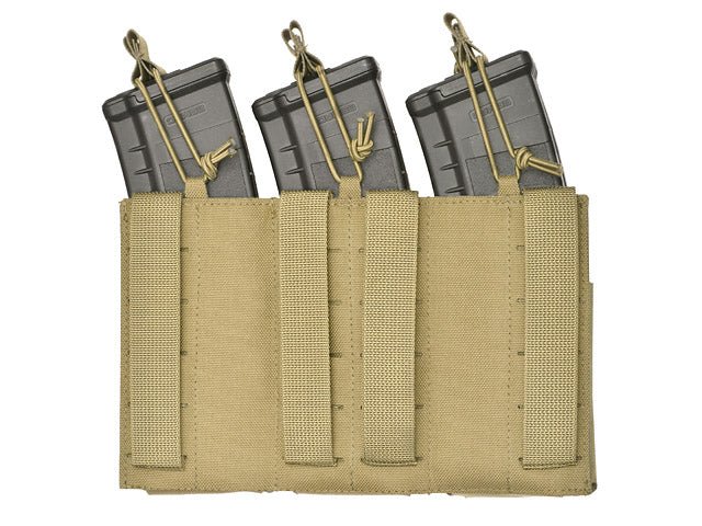 Laser-Cut Panel mit 6 AR15/AK Magazintaschen - Coyote